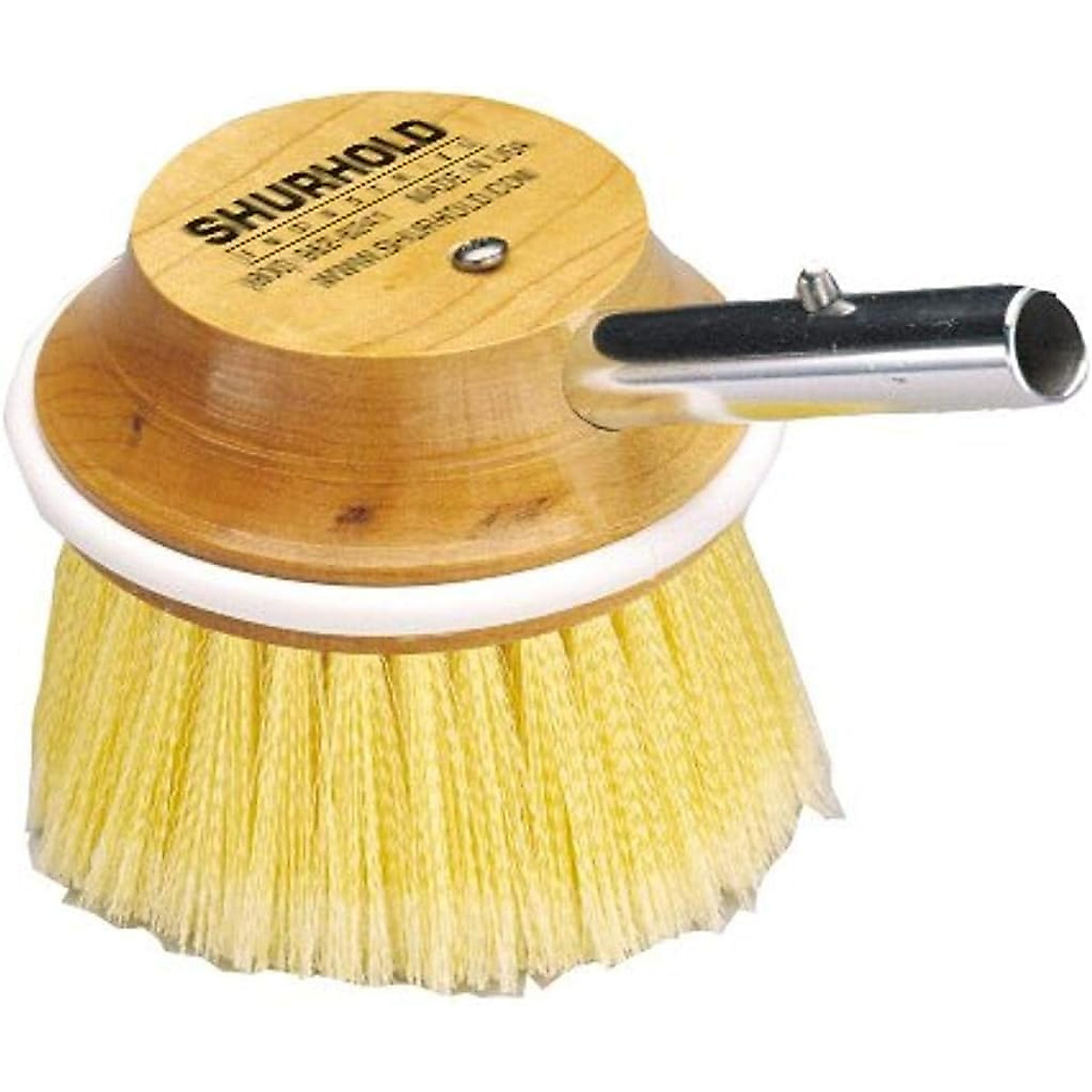 Shurhold 50 5" Round Brush with Soft Yellow Polystyrene Bristles