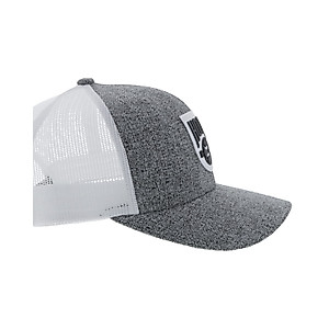 HOOEY Men's Bronx Adjustable Snapback Mesh Trucker Back Hat (Grey)