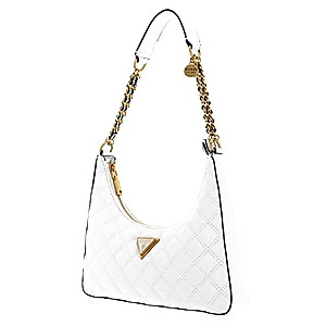 GUESS Giully Top Zip Shoulder Bag, White