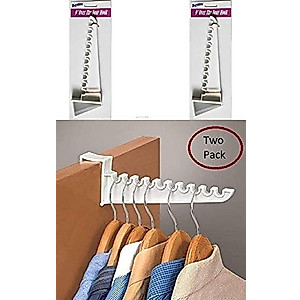 2 Pack Over Door Hook- 9" - for Laundry - Suits - Coats - Dresses - Space Saver - Keep Yourself Organized