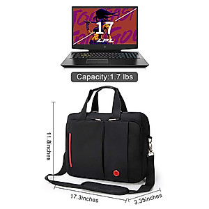 Omnpak 16-17 inch Laptop Bag, Laptop Briefcase with Combination Lock, Anti Theft Business Office Bag,Satchel Bags for Men,Water-Repellent Gaming Computer Bag for Women Locking Notary Bag, Hippa Bag