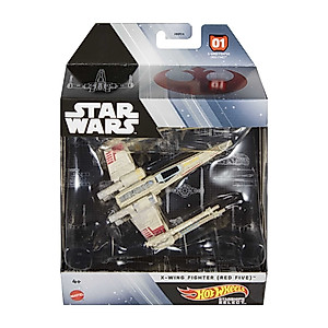 Hot Wheels Star Wars Starships Select, Premium Replica of Classic & Modern Star Wars Starships with Movable Parts & Premium Stand for Adult Collectors