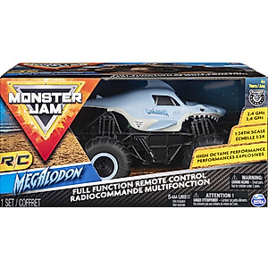 Monster Jam, Official Megalodon Remote Control Monster Truck, 1:24 Scale, 2.4 GHz, for Ages 4 and Up