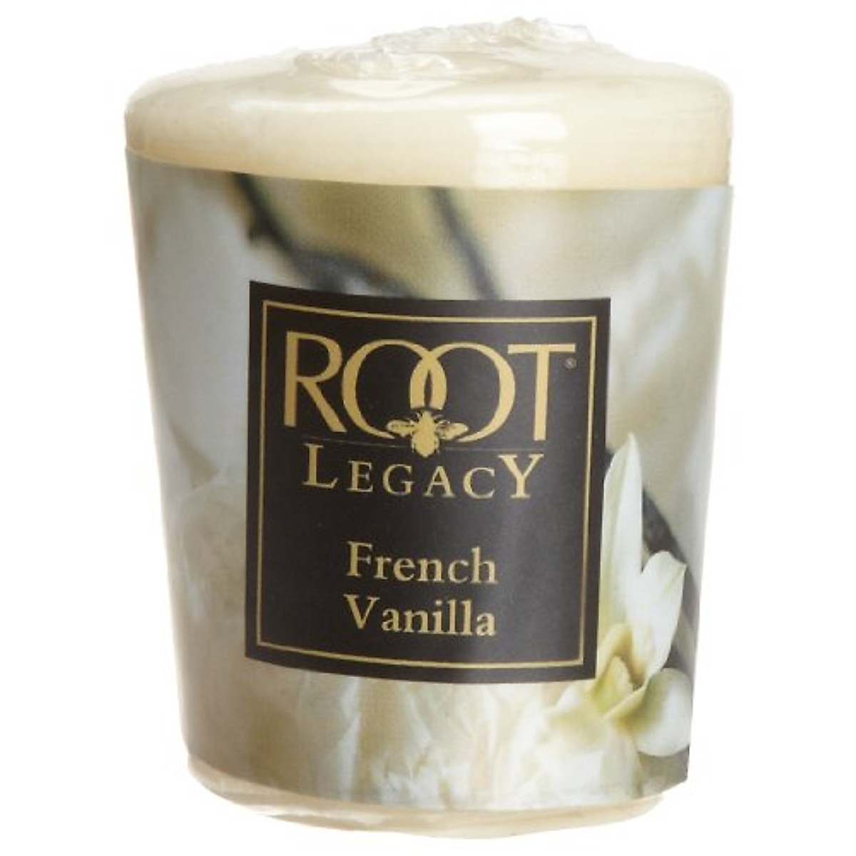Root 20 Hour Votive Candles, French Vanilla Scent, Ivory, 18-Pack Box