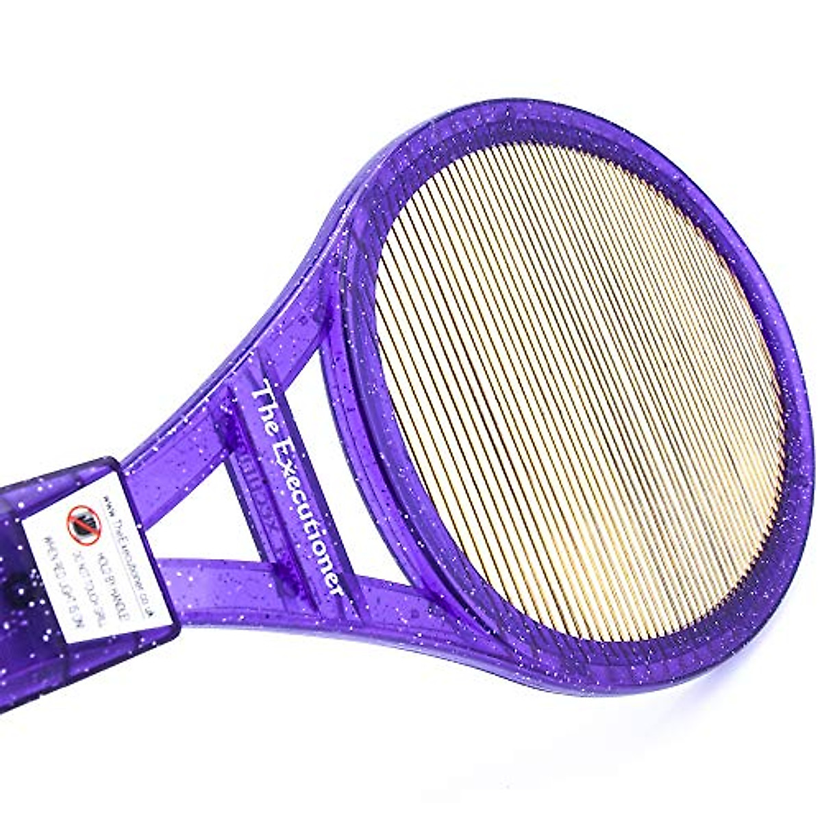 The Executioner Fly Killer Mosquito Swatter Racket Wasp Bug Zapper Indoor Outdoor (Purple)