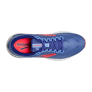 Brooks Womens Ravenna 11 Running Shoe - Cornflower/Blue/Coral - D - 7.5