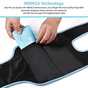 NEENCA Reusable Ice Pack(3 Packs of 4*9 Inches), Soft Touch Gel Packs for Hot & Cold Therapy. Flexible Gel Ice Packs for Swelling,Bruises,Surgery, Sprains,Muscle Pain,Injuries Recovery,Instant Relief