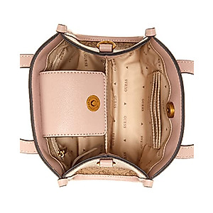 GUESS Silvana Mini Tote, Latte Logo/Rosewood