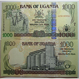 Banknotes Collection-Uganda 1000 First Order 2009 Old banknotes Paper banknotes Collection Uganda-Foreign, Currency, Not in Circulation or has exited The Market