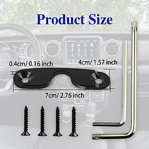 Sun Visor Repair kit for Jeep Wrangler, Heavy Duty Sun Visor Clips for Jeep Gladiator Accessories Inner Sun Visor Clips Compatible with Jeep Wrangler JK 2018/ Wrangler 2018-2022/ Gladiator 2020-2022