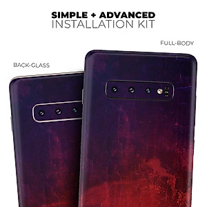 DesignSkinz Abstract Fire & Ice V16 Protective Vinyl Decal Wrap Skin Cover Compatible with The Samsung Galaxy S20 (Screen Trim & Back Glass Skin)