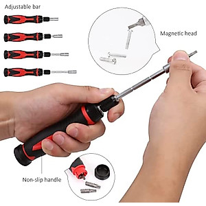 Amazon Basics 73-Piece Magnetic Ratcheting Wrench and Electronics Precision Screwdriver Set