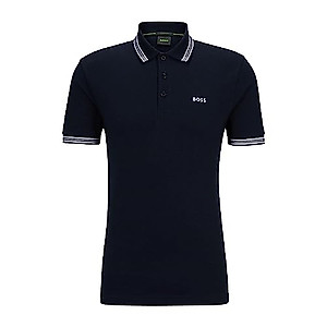 BOSS mens Paddy Polo Shirt, Navy, Medium US