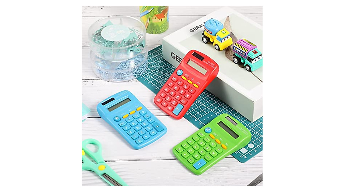 30 Pack Pocket Calculators - Small, Portable & Battery Powered for ...