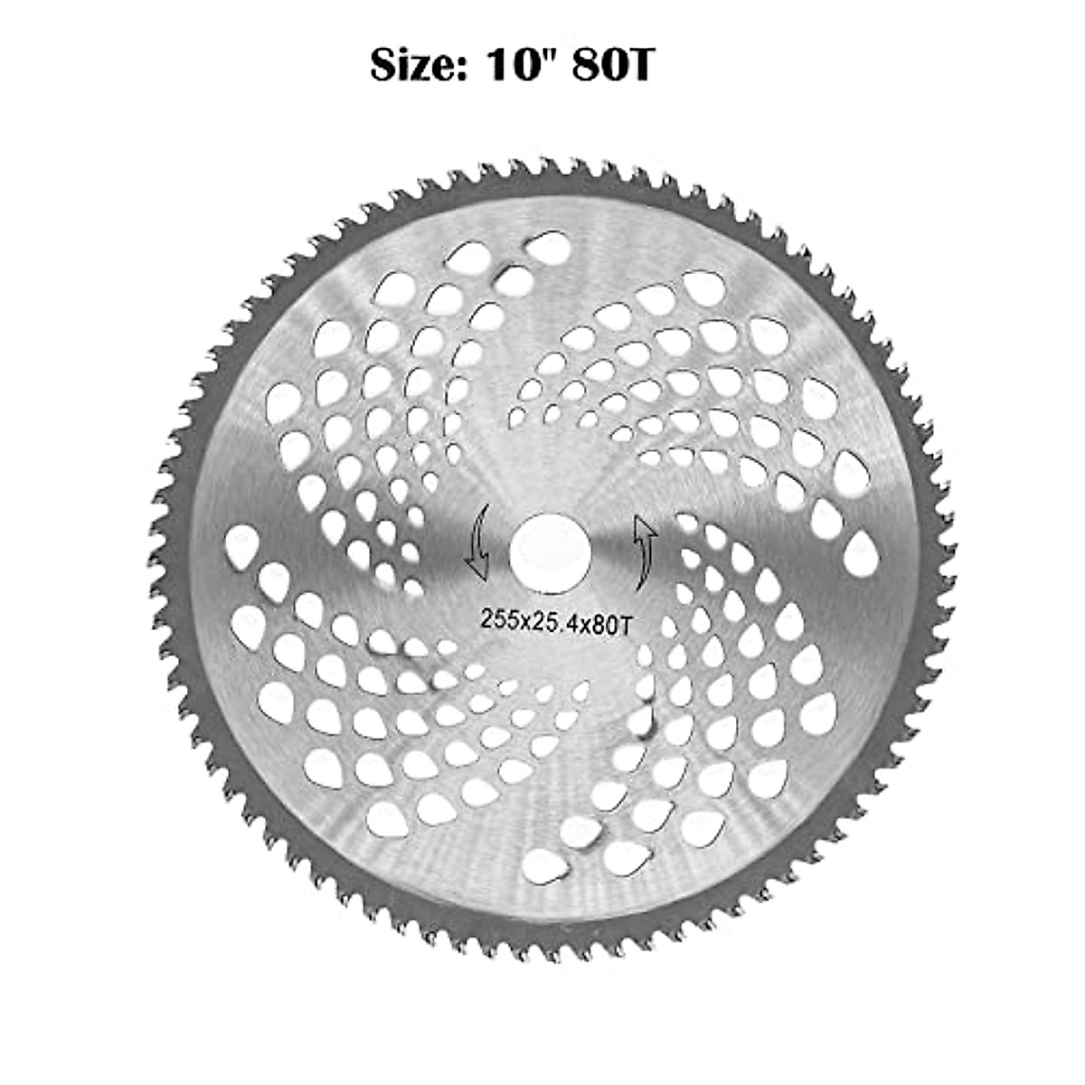 10" 80T Blade, Brush Cutter Trimmer Weed Eater Blade,Made from Premium Stainless Steel That Lasts Long(2 Pack)