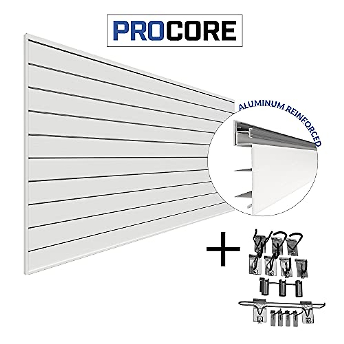 PROSLAT 35004 PROCORE Slatwall Sports Bundle 8 ft. x 4 ft.