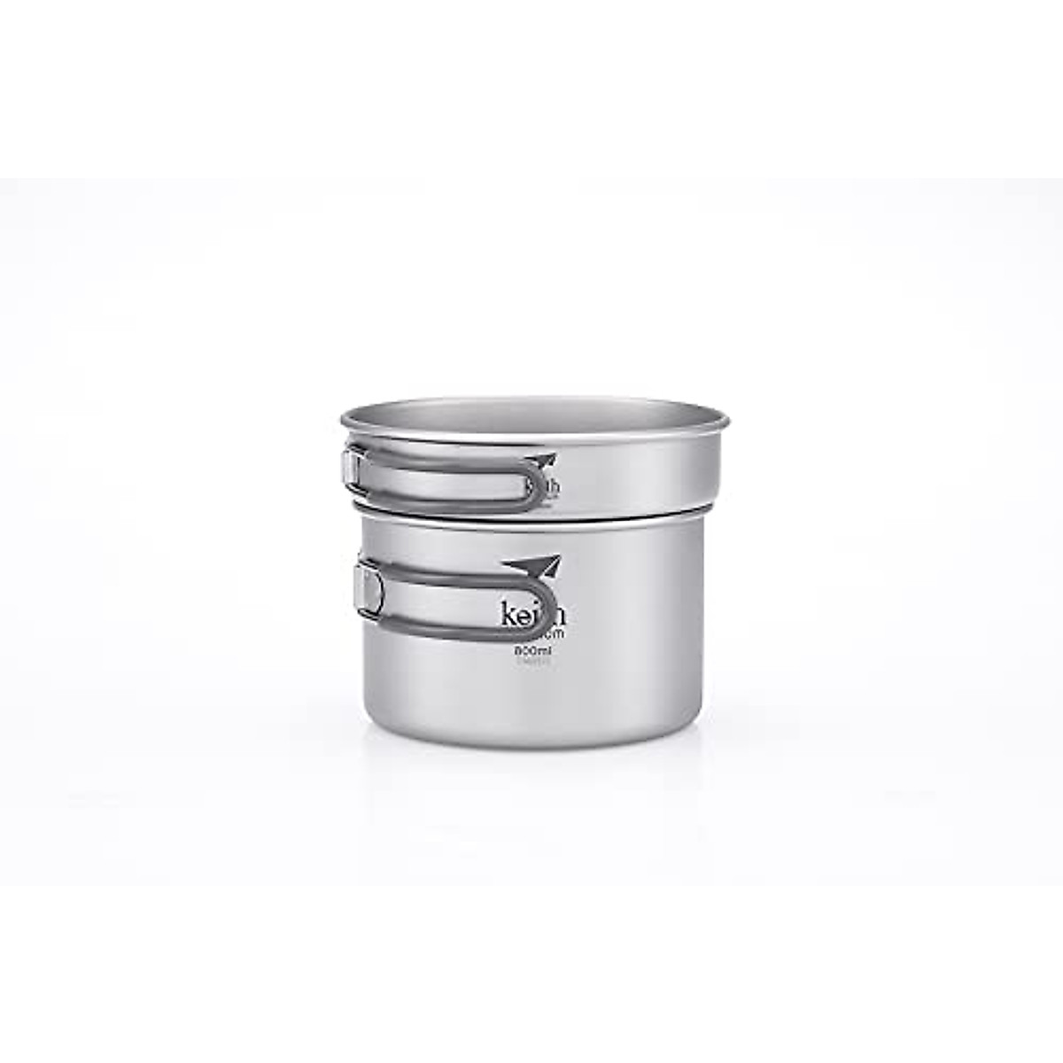 Keith Titanium Ti6012 2-Piece Pot and Pan Cook Set - 1200ml