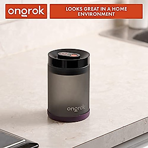 ONGROK Glass Storage Jar (800ml/2oz) with Vacuum Pump Technology, Air Proof Containers to Preserve Smell and Aroma