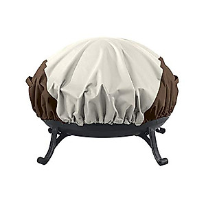 Amazon Basics Outdoor Round Patio Fire Pit Cover, Small, 44 inch