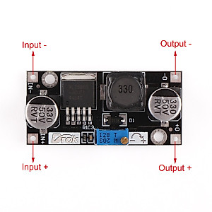 DROK DC Buck Converter Adjustable, DC Voltage Regulator Adjustable 4.5-40V to 1.25-37V (36V 24V 12V 9V 5V 3V) Variable Voltage Stabilizer Power Supply Volt Reducer Step Down Transformer