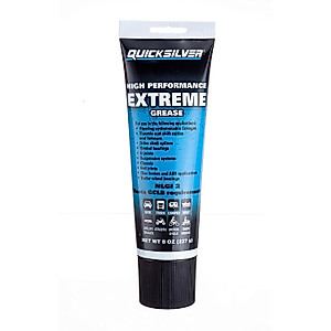 Quicksilver 8M0071838 High Performance Multi-Purpose Extreme NLGI 2 Marine Grease - 8 Oz. Tube