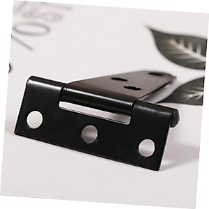 SEWOART T Hinges for Furniture 4PCS 2 Inches Heavy Duty T Hinge Zinc Coating Door Hinges Black Easy Install