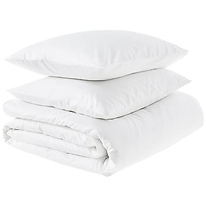 Amazon Aware 100% Organic Cotton 300 Thread Count Duvet Cover Set - White, King