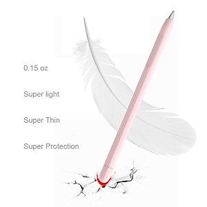 YINVA Case for Apple Pencil Apple Pencil Accessories Grip Holder for Apple Pencil 1st Generation Cover Sleeve for Apple Pencil with Protective Nib Cover for iPad Pencil(Pink)