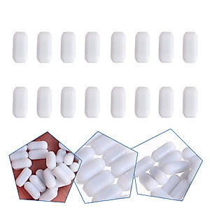 Baluue PTFE Magnetic Stirrer Mixer Stir Bar - 25pcs White Resistant Mixer Plate Rotating Bars Mini Magnet Stir Laboratory Magnetic Rod