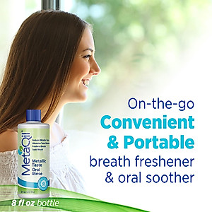 MetaQil Oral Rinse, Proven to Relieve Metallic, Bitter and Other Taste Disorders, Made from 8 Core Ingredients, Cools and Freshens Breath, Available in 8 oz Bottle, 1 Count