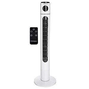 Westinghouse 42'' Tower Fan with Remote and Digital Control Panel - 80° Oscillating Function - with LED Multicolored Display