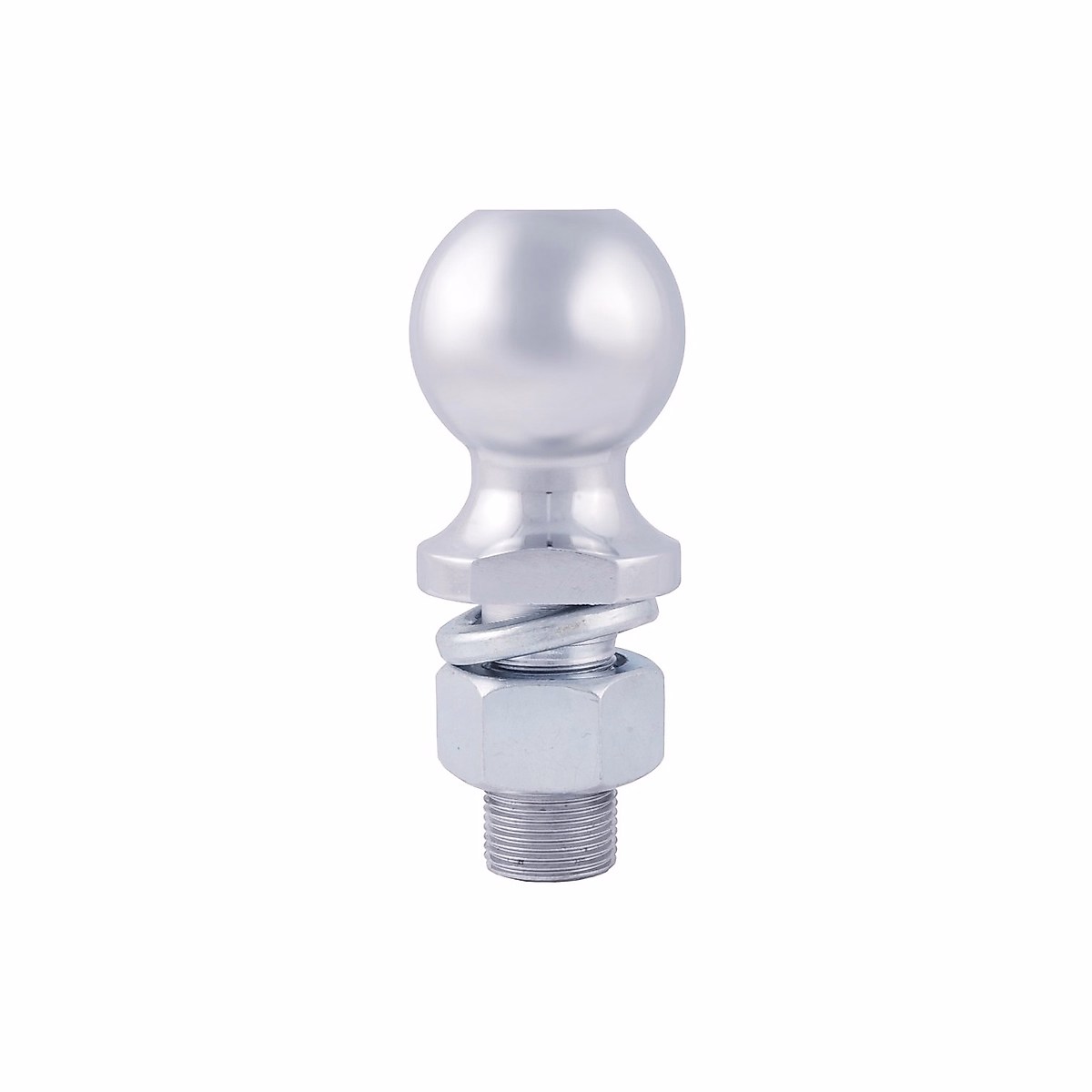 CURT 40066 Chrome Trailer Hitch Ball, 6,000 lbs, 2-Inch Diameter, 1 x 2-1/8-Inch Shank