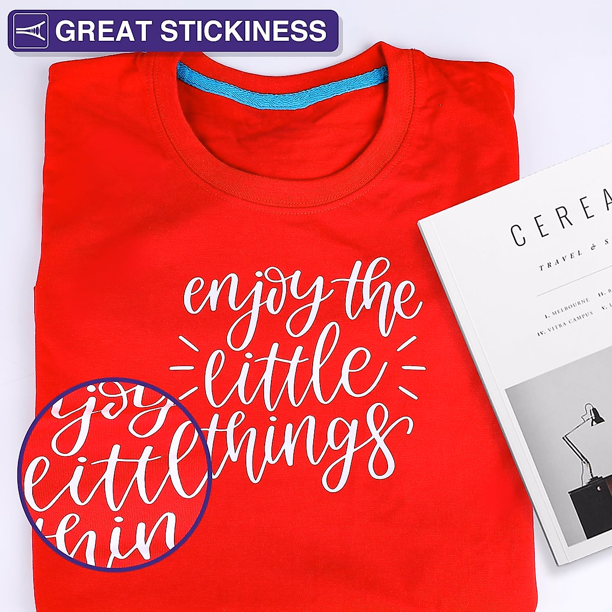 CAREGY 2Rolls 12" x 20ft HTV Vinyl Rolls Black and White Set Heat Transfer Vinyl for T-Shirts Iron on Vinyl Easy to Cut Weed for DIY Heat Vinyl (12" x 20ft Each Roll)