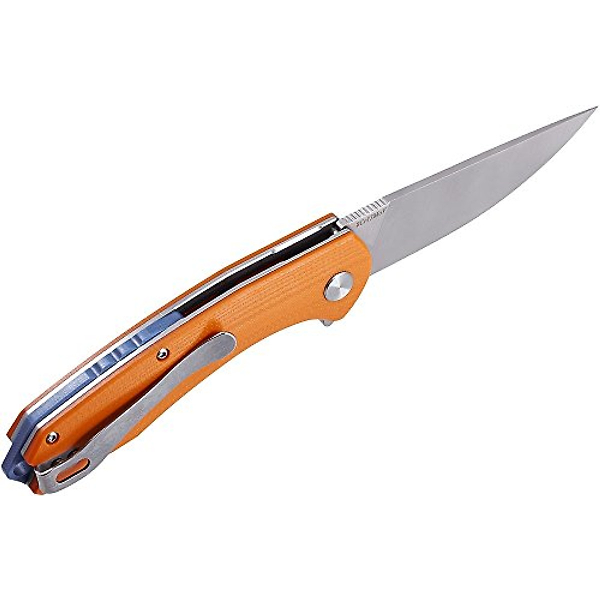 Folding Knife - Pocket Flipper Knofe - Classic Utility Sharp Knives - 5Cr15MoV Stainless Steel Blade with G-10 Handle Metal Clip - Best for Urban Camping and Hiking - Gifts for Men S-35