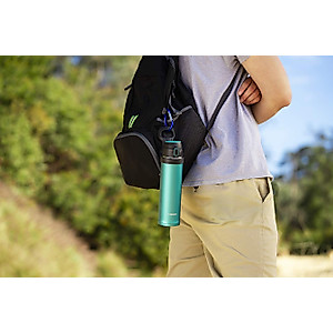 Zojirushi SM-QHE60GK, Flip-and-Go Stainless Mug, 20-Ounce, Teal