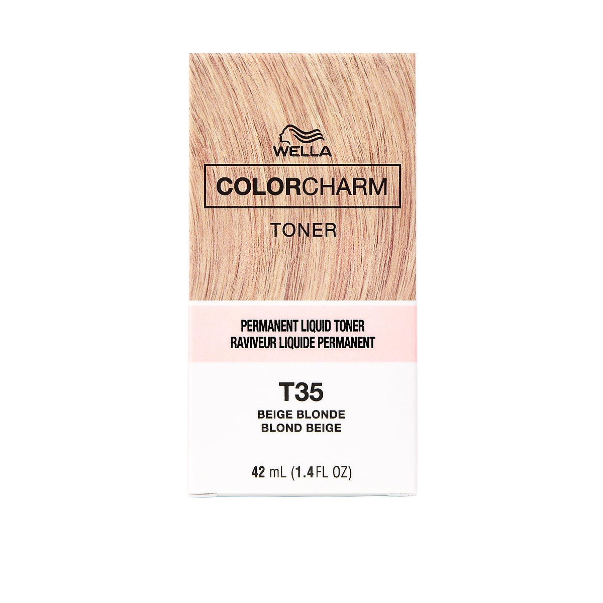 COLORCHARM Permanent Liquid Toners| Neutralize Brass| Free of Parabens| Vegan| T35 Beige Blonde| 1.4 Fl Oz
