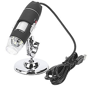 500X LED Microscope, 500X USB Digital Microscope Electron Microscope Adjustable 8LED Magnifying Glass with Stand Support Camera/Video/Computer/Phone