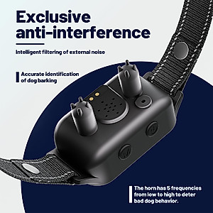 Dog Bark Collar 2 Pack,2024 Bark Collar for Large Medium Small Dogs 8-130lbs,AUTO Barking Collar,Bark Training Collar with 7 Adjustable Sensitivity Beep Vibration