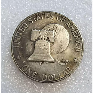 1976 S Eisenhower Proof Type-1 Dollar Choice Uncirculated $1 Retro Art Coin Silver Dollar Collection Commemorative Coin