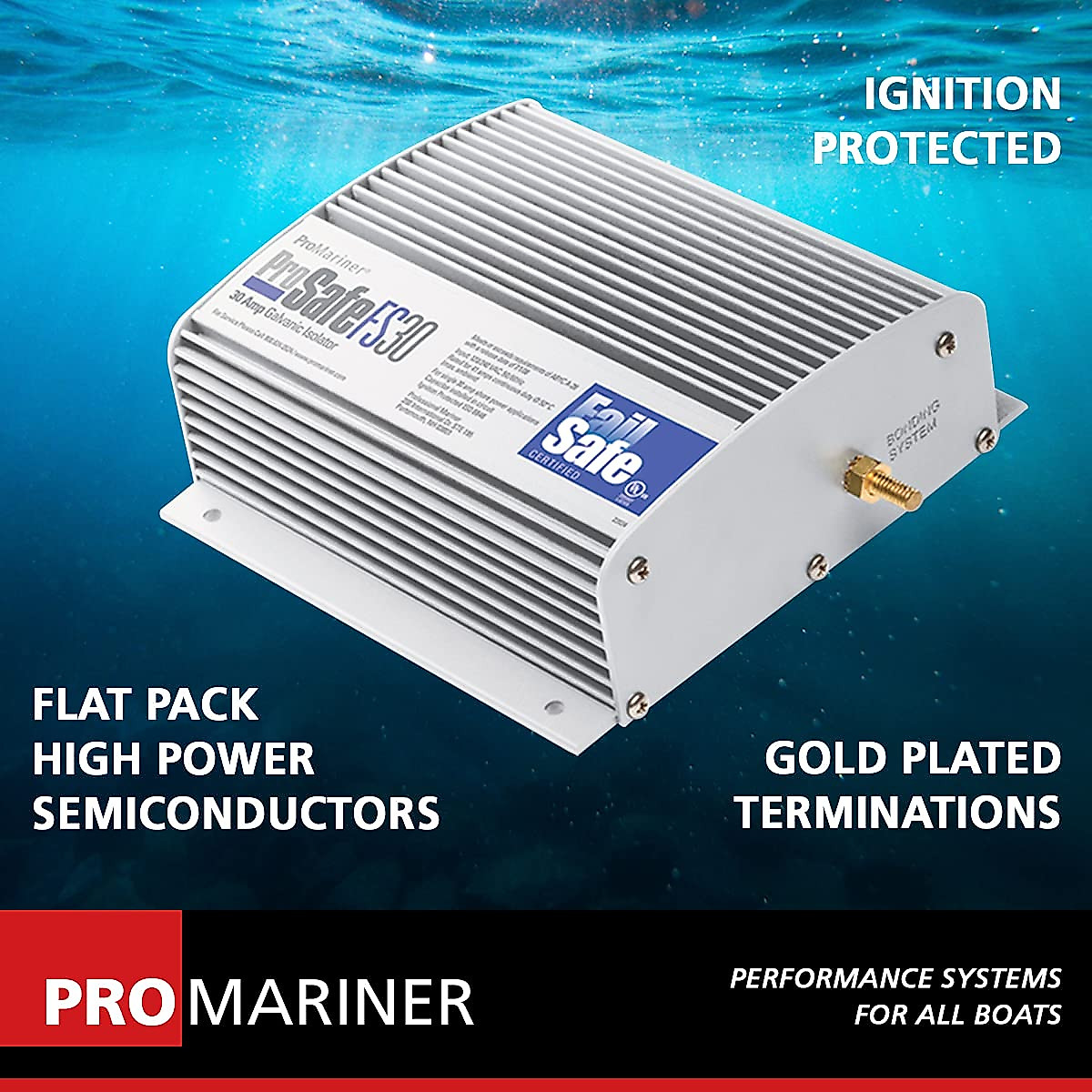 ProMariner 22034 ProSafe 30 Amp Galvanic Isolator, Silver