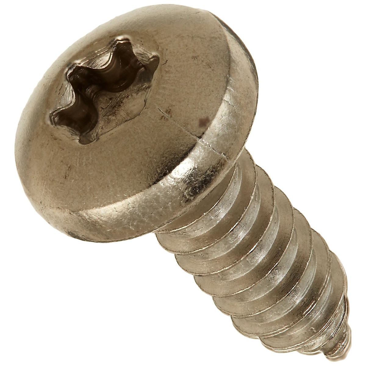 Small Parts 1412ABTP188 18-8 Stainless Steel Sheet Metal Screw, Plain Finish, Pan Head, Star Drive, Type AB, 1/4"-14 Thread Size, 3/4" Length (Pack of 10)