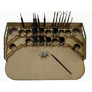 GameCraft Miniatures Painting Station - 34mm for GW, Citadel, Model Master, etc