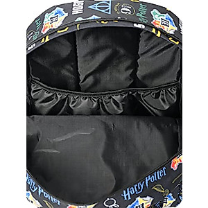 Harry Potter 16" Laptop Backpack Bag Hogwarts Crest All Over Print Cargo