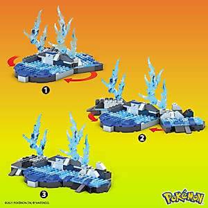 MEGA Pokémon Squirtle Evolution Building Set with 379 Bricks and Special Pieces, Toy Gift Set for Ages 8+ and up, HDH93