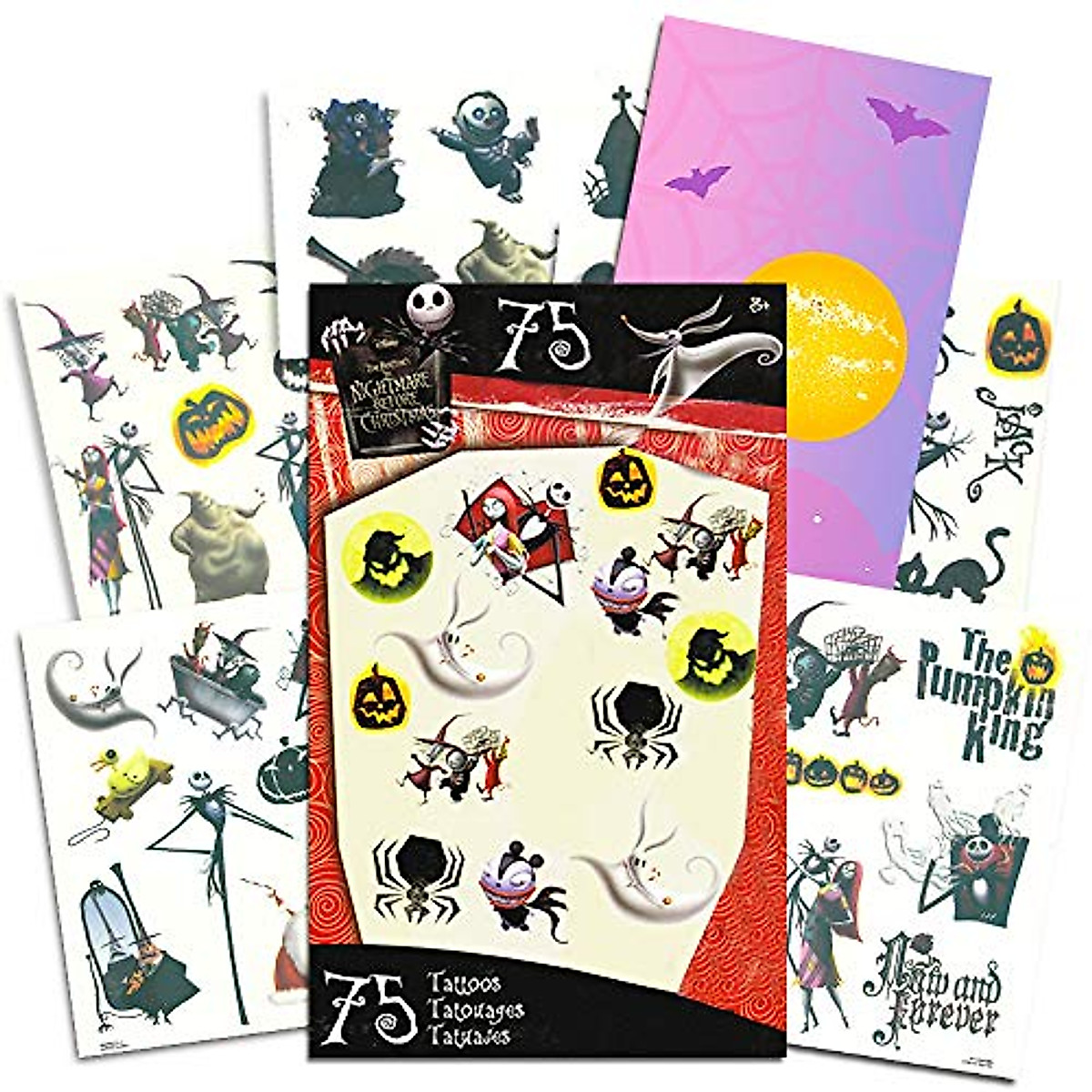 Nightmare Before Christmas Tattoos - 75 Temporary Tattoos ~ Jack Skellington, Sally, Oogie Boogie, and More!