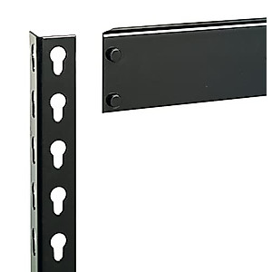 Hirsh Industries 3800 Series Shelving, 30" W x 16" D x 60" H, Black