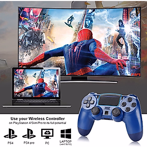 CunPeyjmo 2 Pack Wireless Controller for PS4 Controller, Remotes Controller for PS-4 Controller with Enhanced pa4 Remote Joystick/Dual Vibration/Audio/Touchpad…