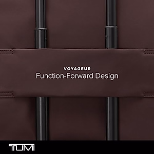 TUMI - Voyageur Valetta Large Tote - 15" Laptop Purse for Business, Travel - Stain, Water-Resistant - Crossbody Strap - Deep Plum