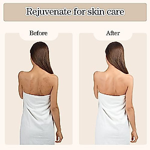 Natural Exfoliating Loofah Back Scrubber for Shower Bath - Long Handle Dual-Sided Luffa Back Washer Back Exfoliator Body Loofa Sponge Scrubbers for Deep Cleaning Skin Exfoliation with Shower Strap