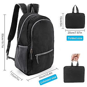 Globalstore 30L Packable Travel Hiking Backpack Daypack Lightweight Waterproof for Hiking Backpacking Camping Traveling